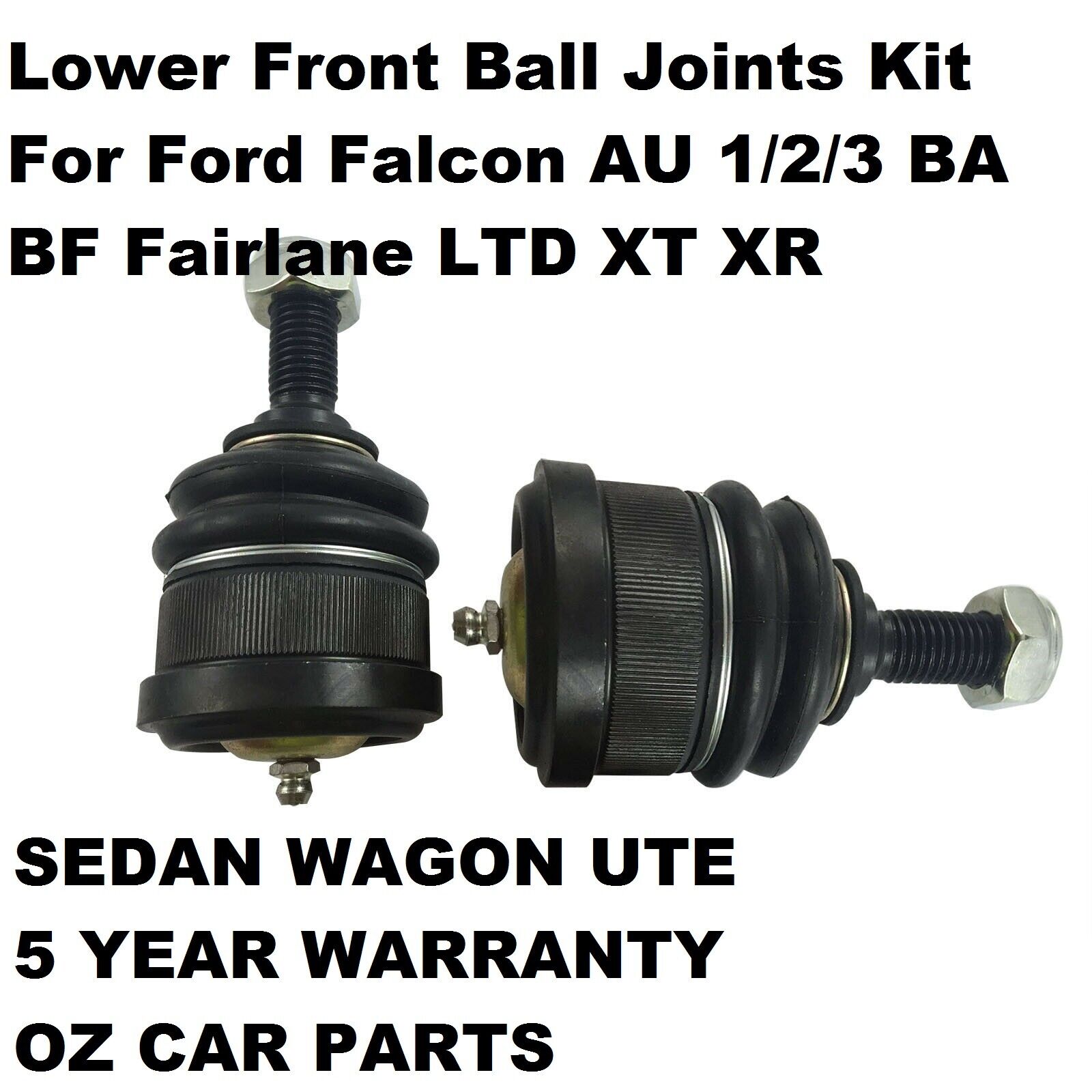 PAIR LEFT RIGHT Lower Ball Joints Kit For Ford Falcon AU BA BF XR6 XR8 ...
