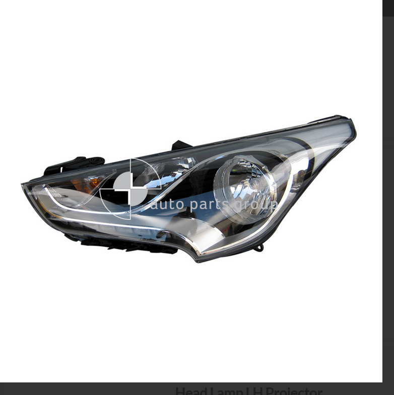 GENUINE LEFT HEADLIGHT FOR HYUNDAI VELOSTER FS 12/11-12/17 BASE REFLEC ...