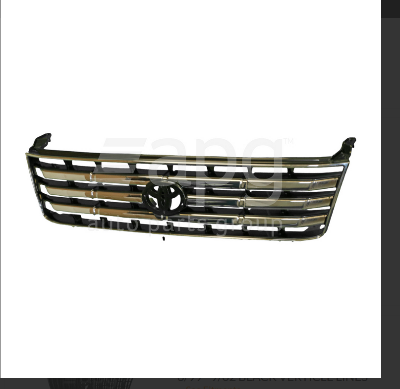 GENUINE FRONT GRILLE FOR TOYOTA PRADO-J95 6/1999-9/2002 CHROME HORIZON ...