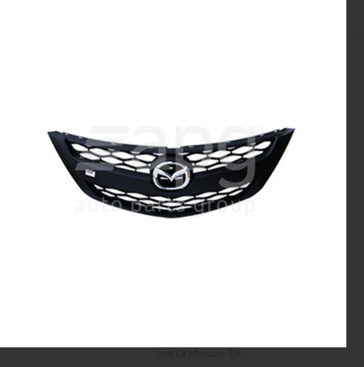 GENUINE FRONT GRILLE FOR MAZDA BT50 10/2011-8/2015 BLACK BT-50 ...