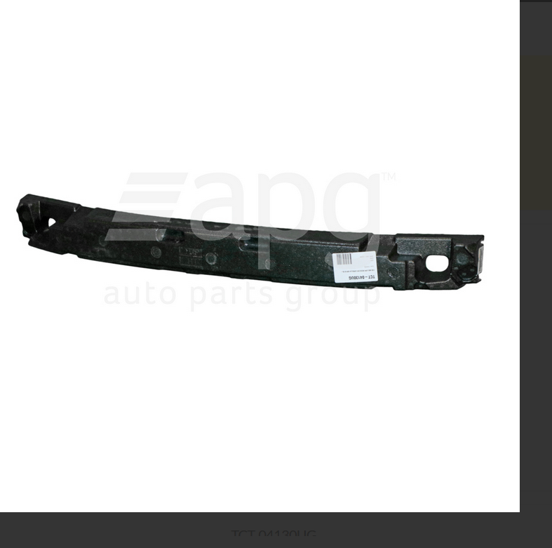 GENUINE Front Bar Absorber FOR TOYOTA COROLLA 8/2018-ON HATCH UPPER ...