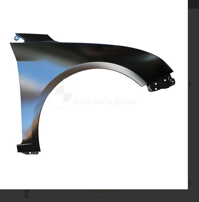 GENUINE RIGHT FRONT GUARD FOR HOLDEN CRUZE 2/2012-1/2015 WITHOUT INDIC ...