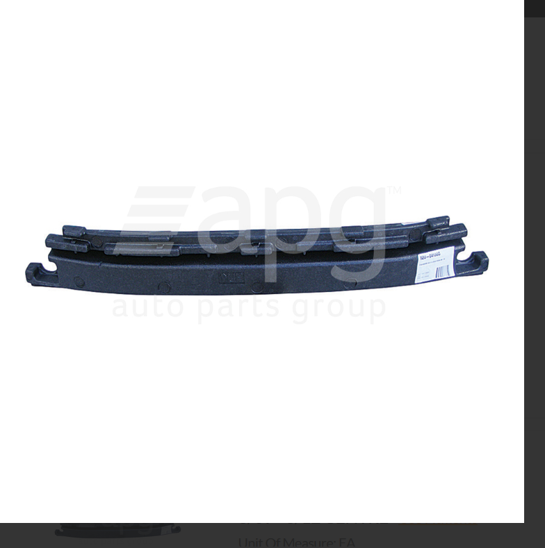 GENUINE Front Bar Absorber FOR LEXUS WAGON 3/2009 - 3/2012 CENTRE ...