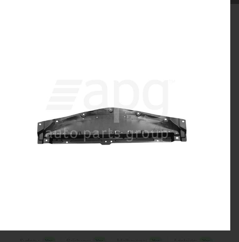 GENUINE ENGINE SPLASH TRAY FOR MAZDA 3 BL HATCH 3/2009-8/2011 ...