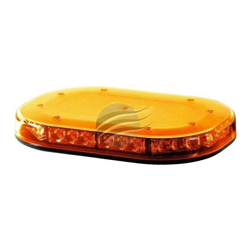 NEW LED Amber Mini Lightbar 12/24V Permanent Mount Amber Lens 21X ...