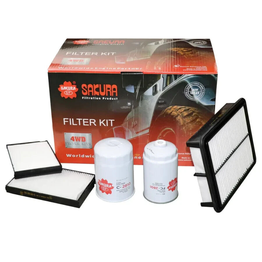 SERVICE FILTER KIT OIL AIR FUEL CABIN FOR HYUNDAI TQ iLOAD D4CB ...