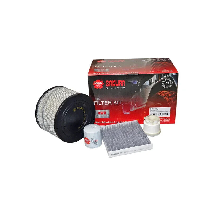 SERVICE FILTER KIT OIL FUEL AIR CABIN FOR TOYOTA HILUX KUN16R KUN26R D ...