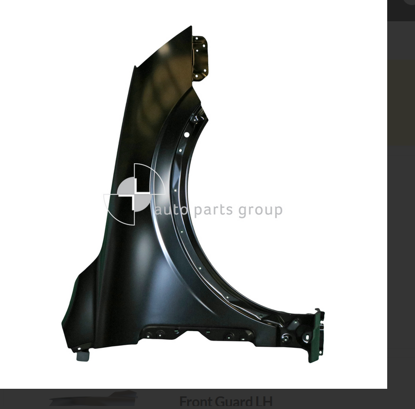 GENUINE RIGHT FRONT GUARD FOR HOLDEN CAPTIVA 3/2011-1/2015 WITHOUT LIG ...