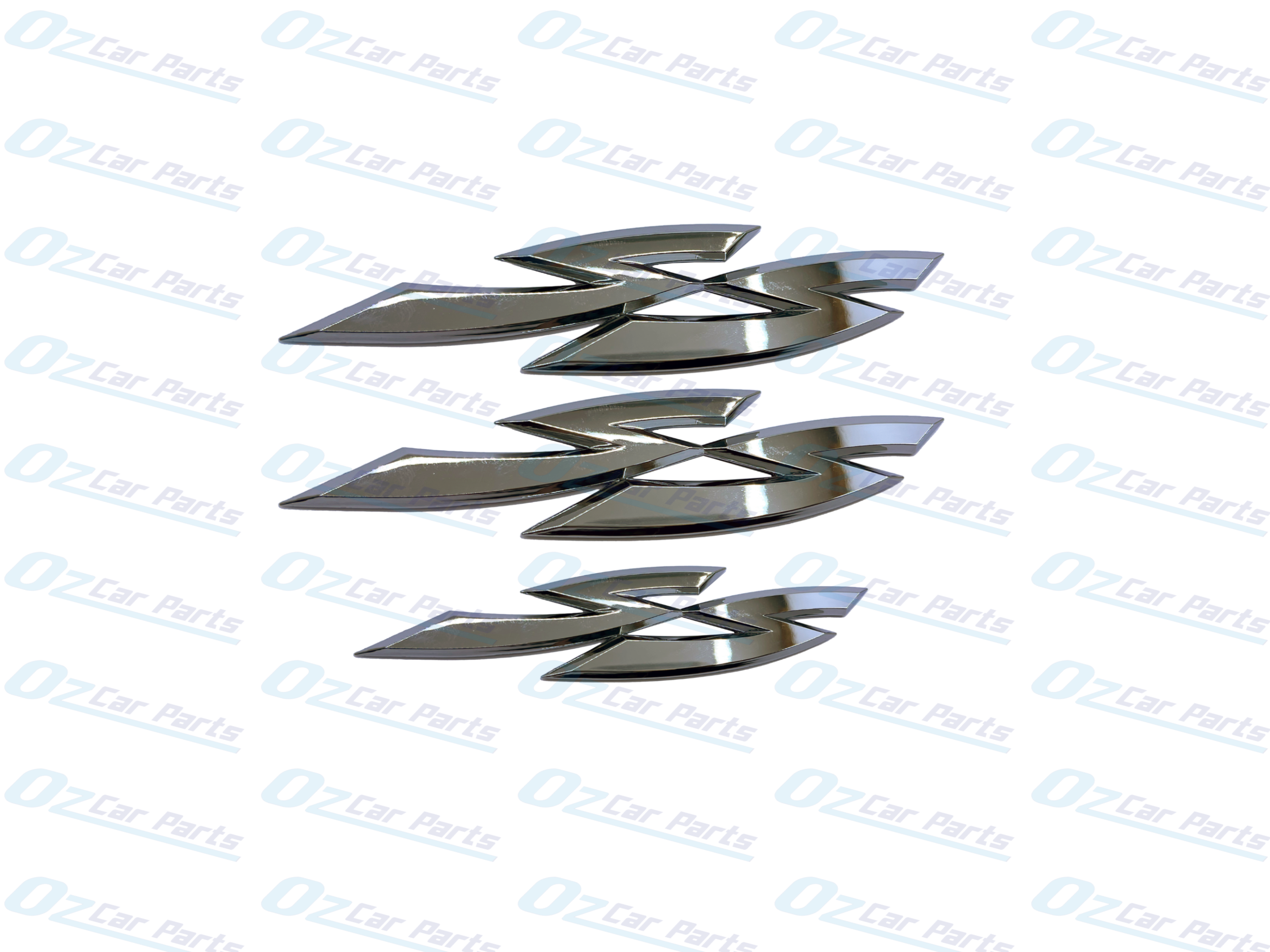 Chrome Side & Rear SS Badge Set Holden Commodore VY VZ SS Sedan Wagon ...