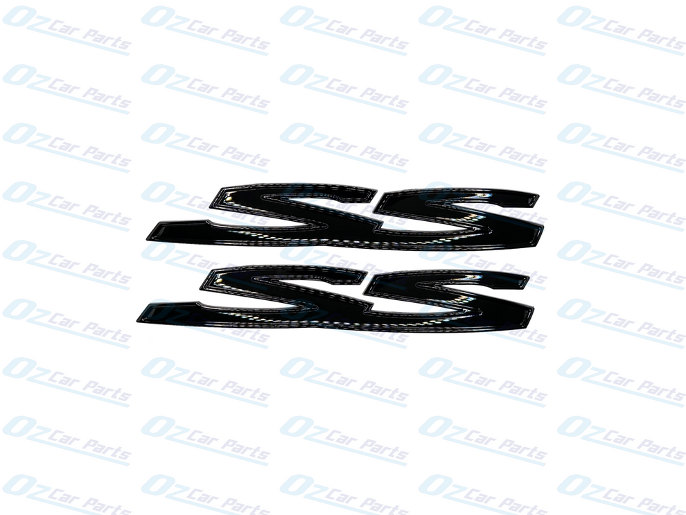 Gloss Black Side SS Badge Emblem Pair for Holden Commodore VE VF SS Se ...